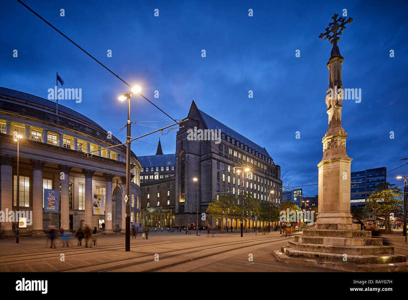 Manchester Town Hall Night High Resolution Stock Photography and Images ...