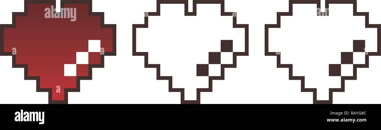 valentines day pixel art vector Stock Vector Image & Art - Alamy