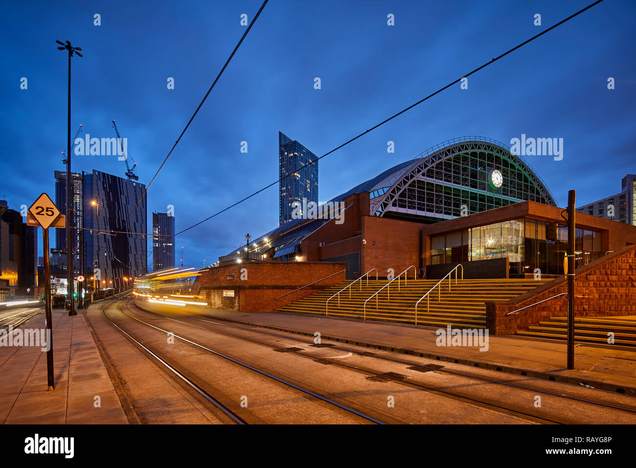 Manchester at night Manchester Central Convention Complex, former ...