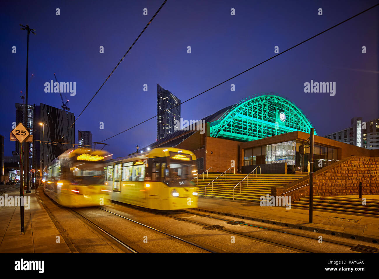 Manchester at night Manchester Central Convention Complex, former ...