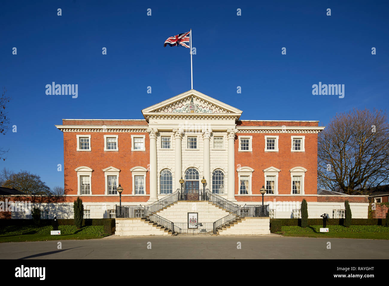 former house palladian style Warrington Town Hall, Cheshire, England ...