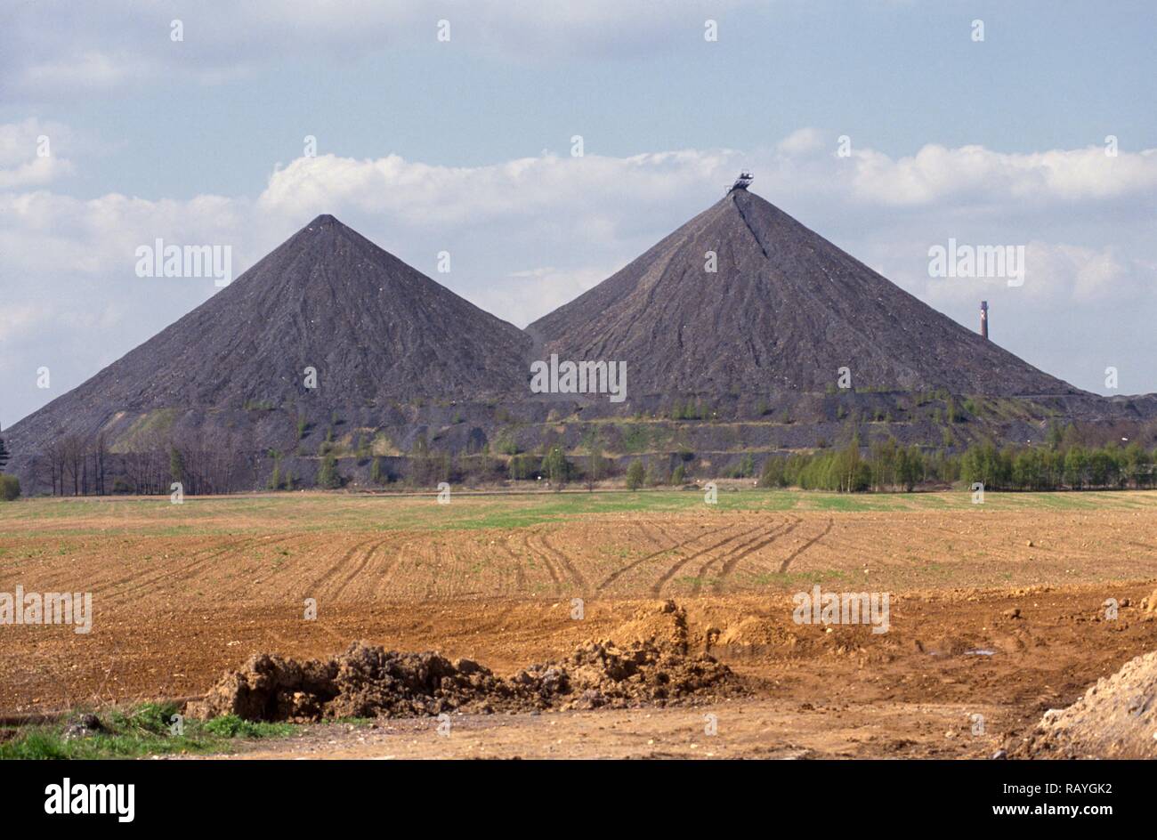 East Germany, open air mine of lignite coal (brown coal Stock Photo - Alamy
