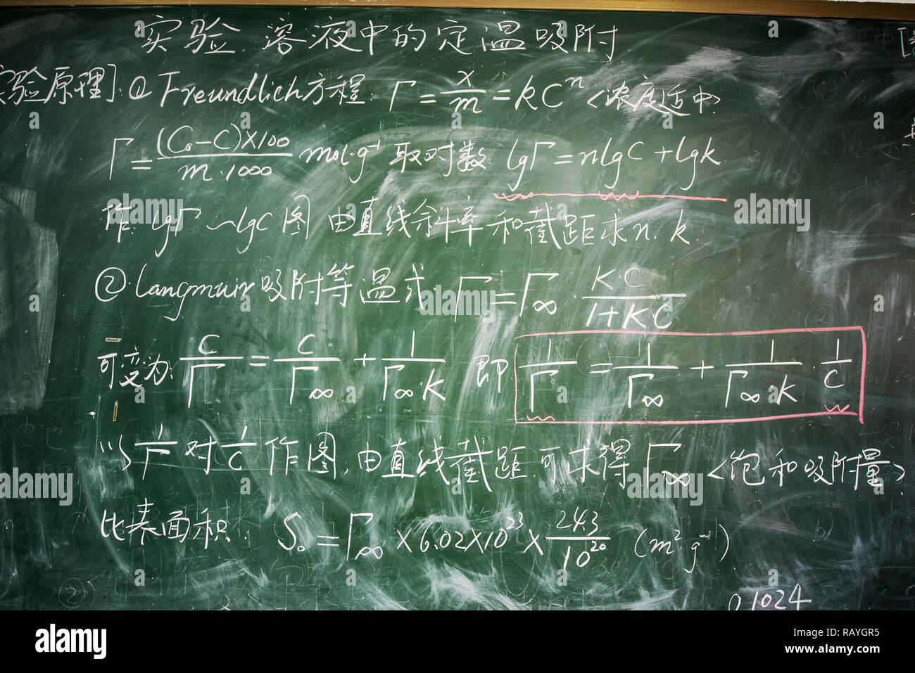 Green Chalkboard With Writing