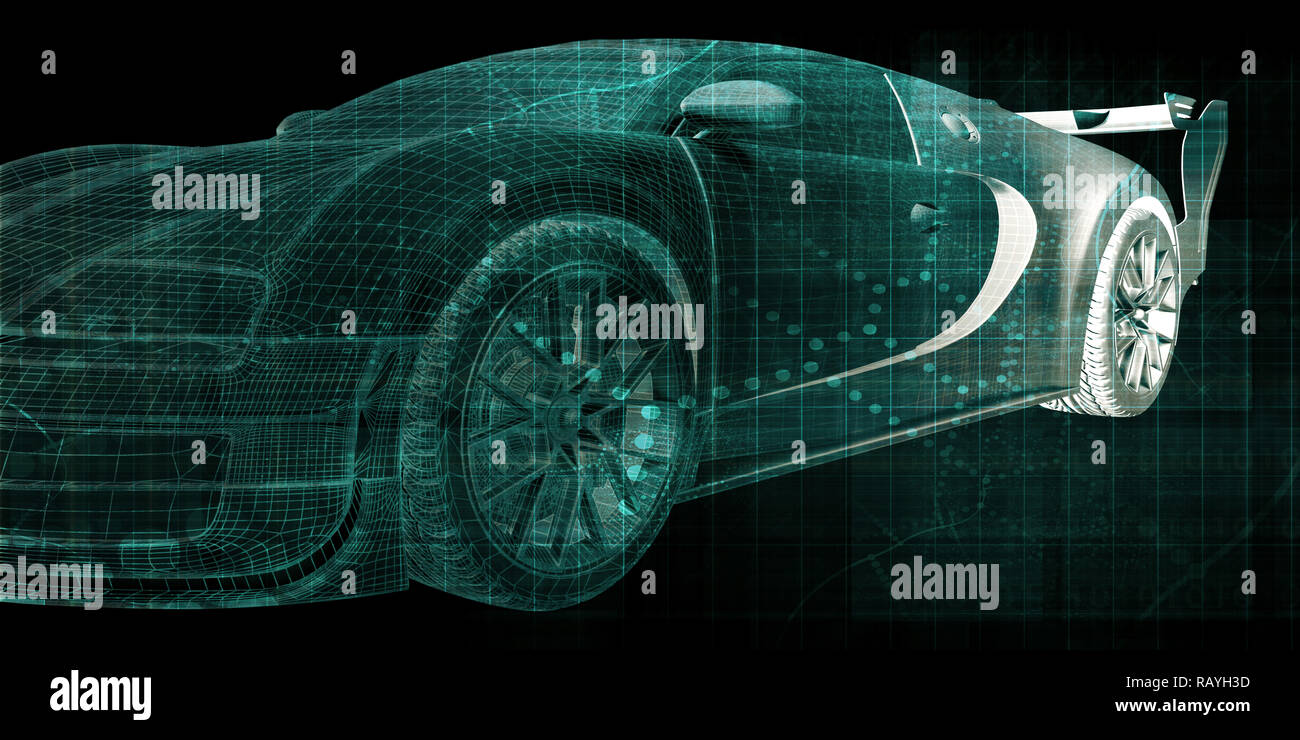 Car Design Abstract Background Concept Art Stock Photo - Alamy