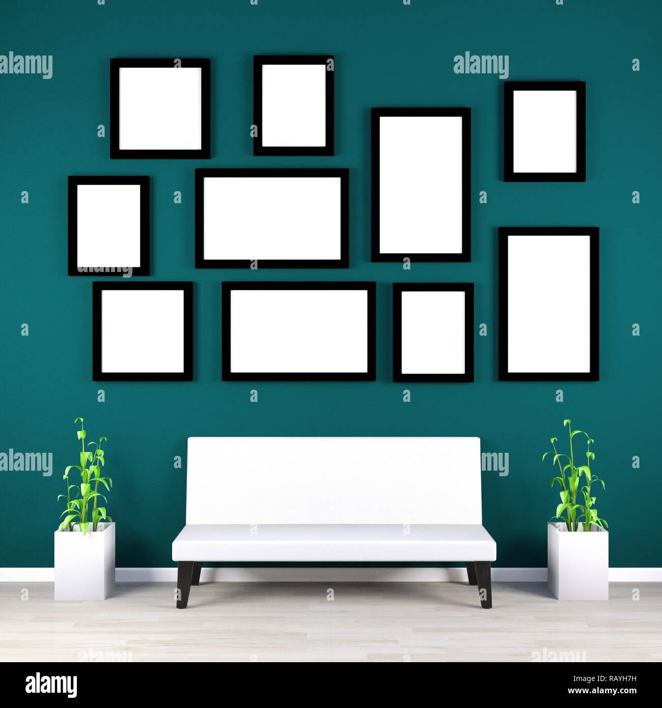 Photo frames on wall hi-res stock photography and images - Alamy
