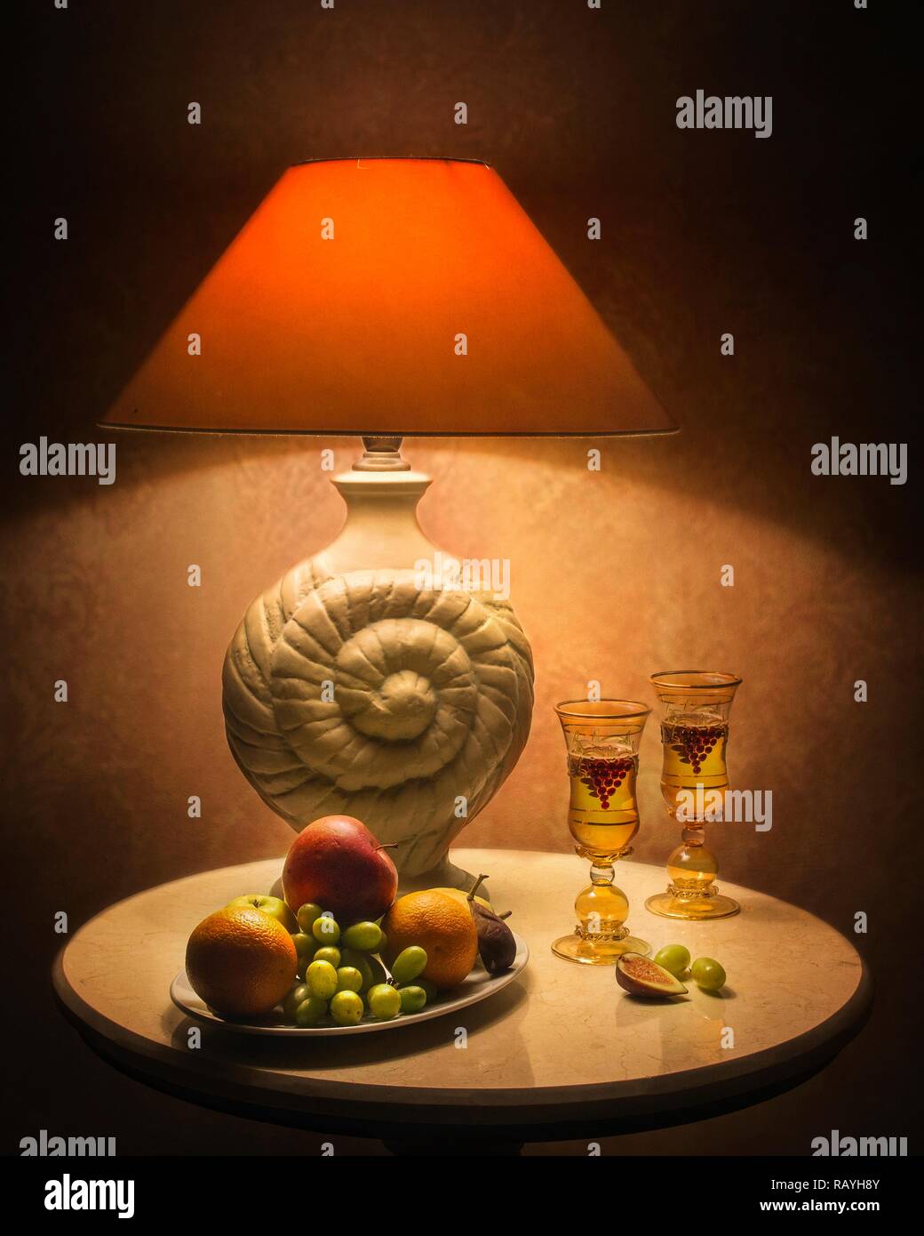 Still life with lamp Stock Photo - Alamy
