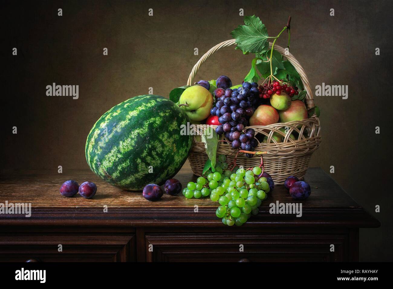 Still life with fruits Stock Photo - Alamy