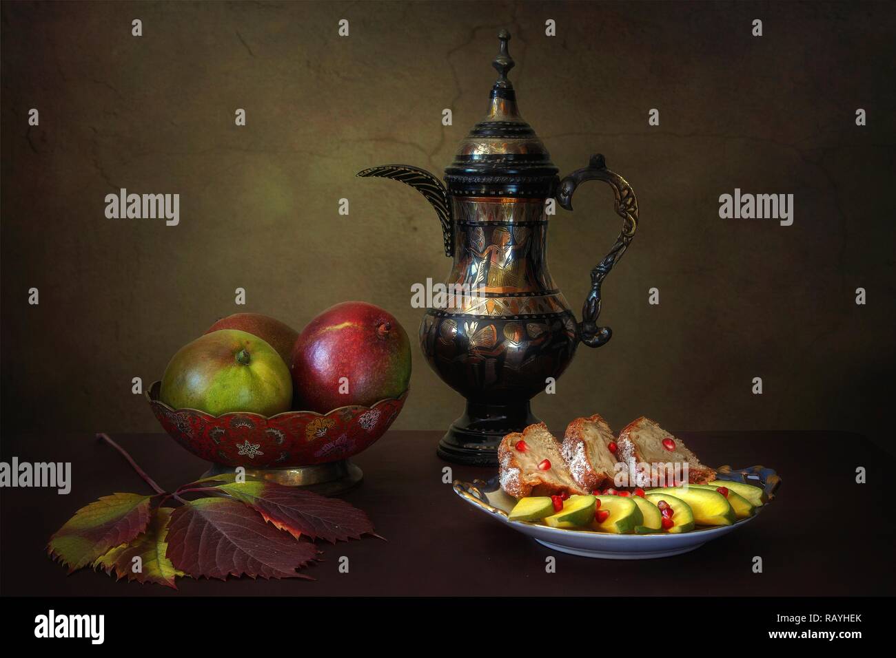 Still life with cake hi-res stock photography and images - Alamy