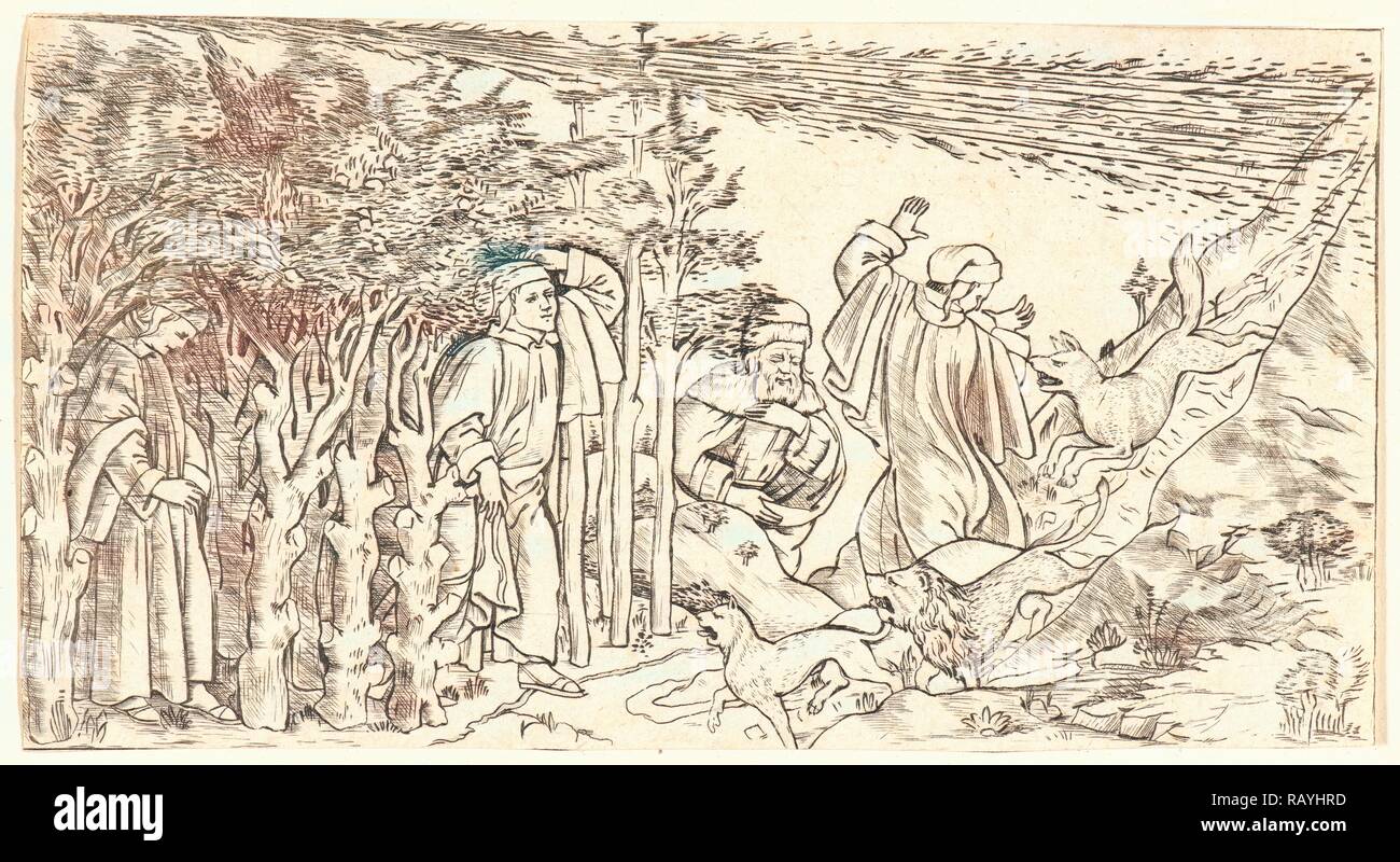 Anonymous (Italian). Divine Comedy: Dante Lost in the Wood, Escaping ...