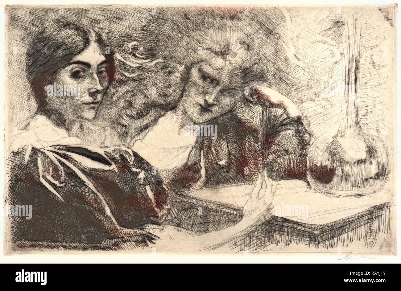 Albert Besnard (French, 1849 - 1934). The Morphine Addicts ...