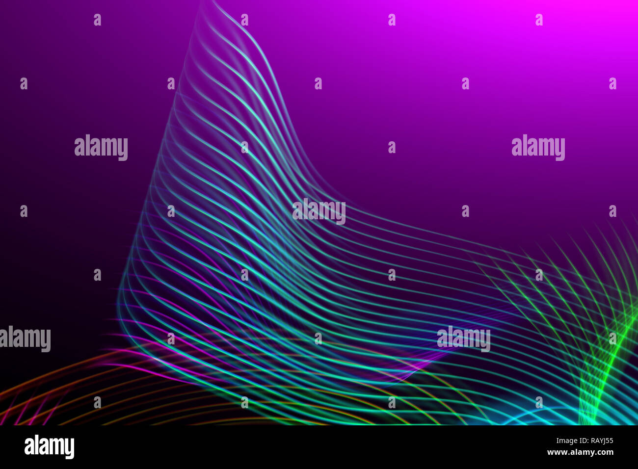 Abstract background with horizontal and vertical disruptions of blue ...