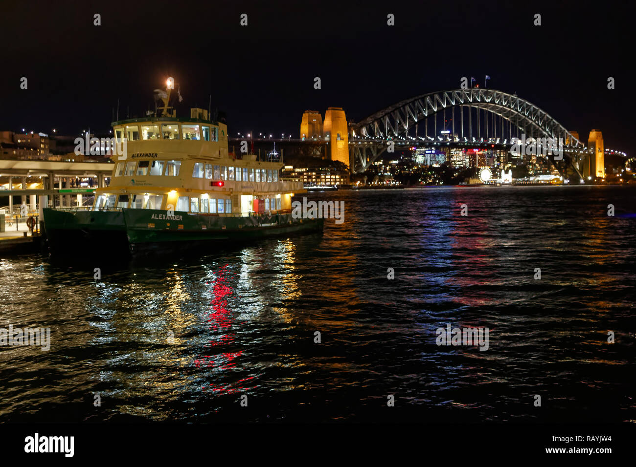 Sydney at night Stock Photo - Alamy