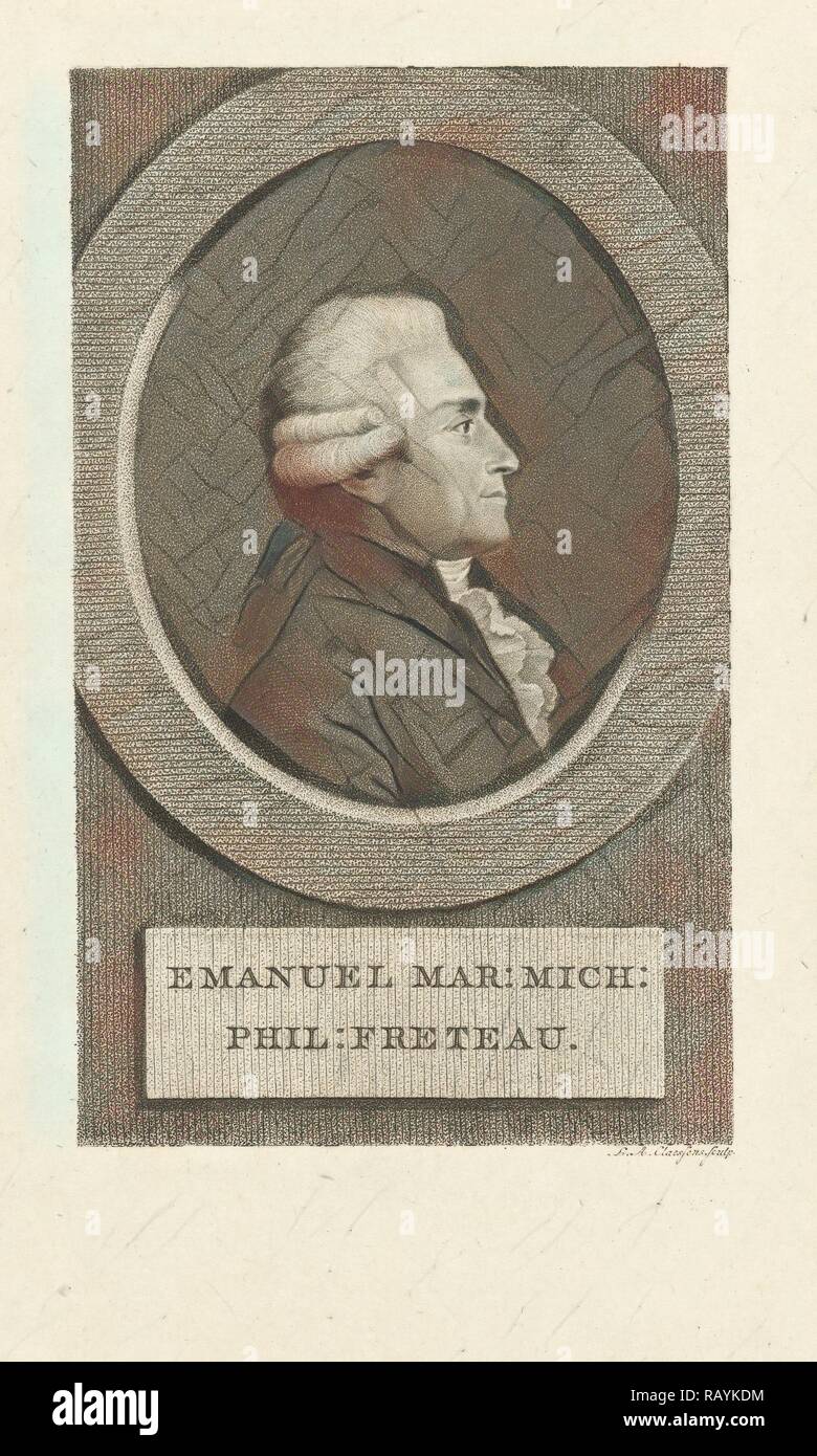 Portrait of Emmanuel Marie Michel Philippe de Saint Just Fréteau ...
