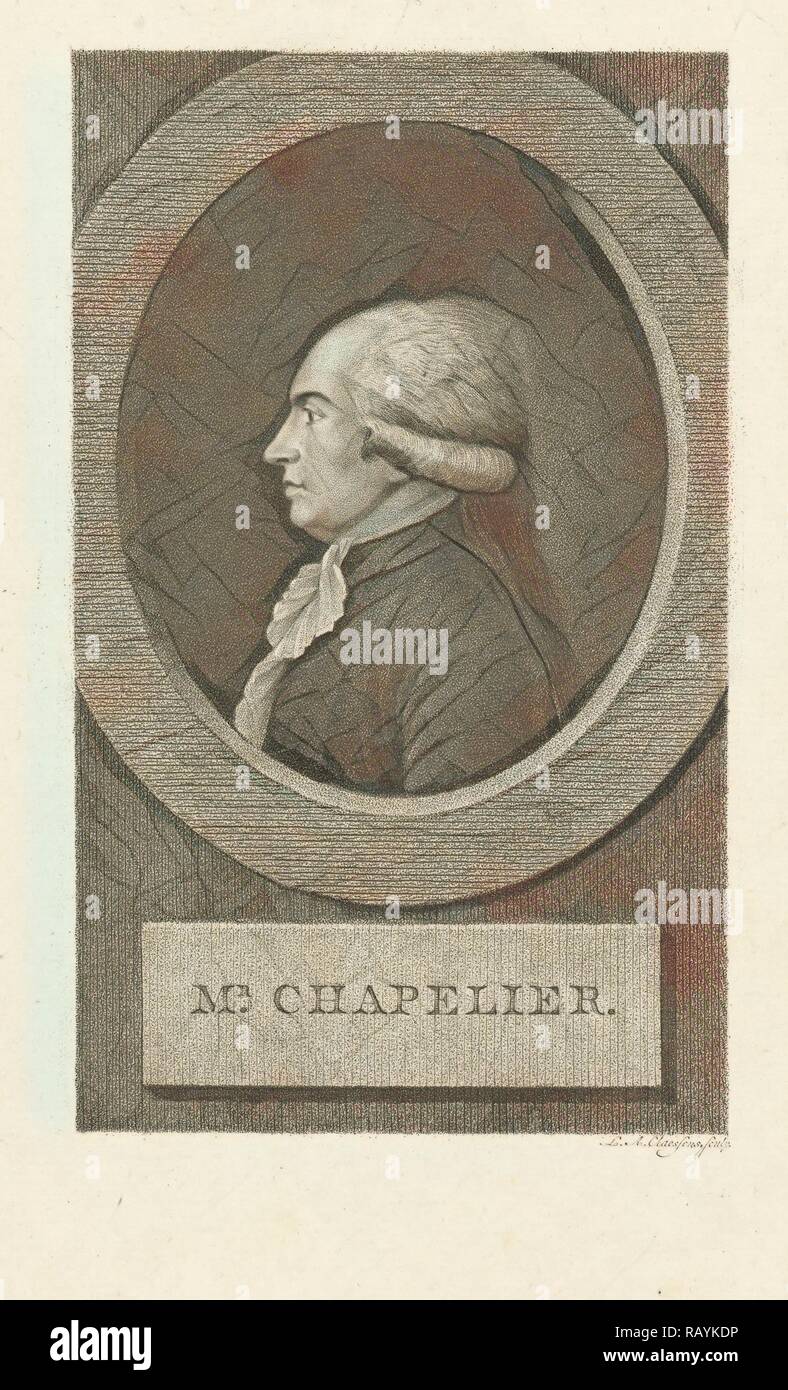 Portrait of Isaac Rene Guy le Chapelier, Lambertus Antonius Claessens ...