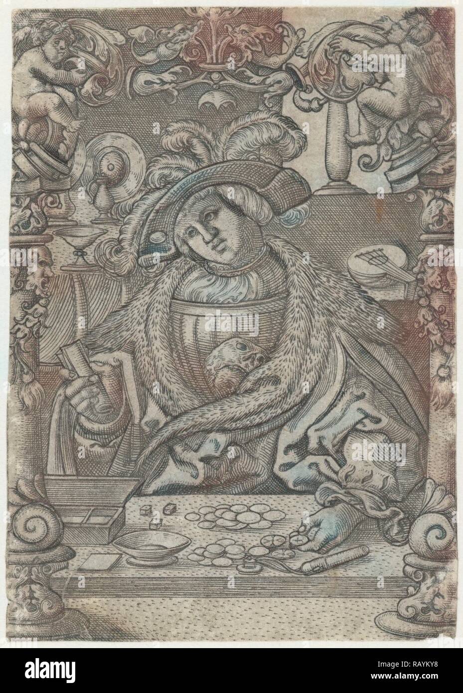 Portrait of a young man (Vanitas), Monogrammist AC 16e eeuw, 1520 ...