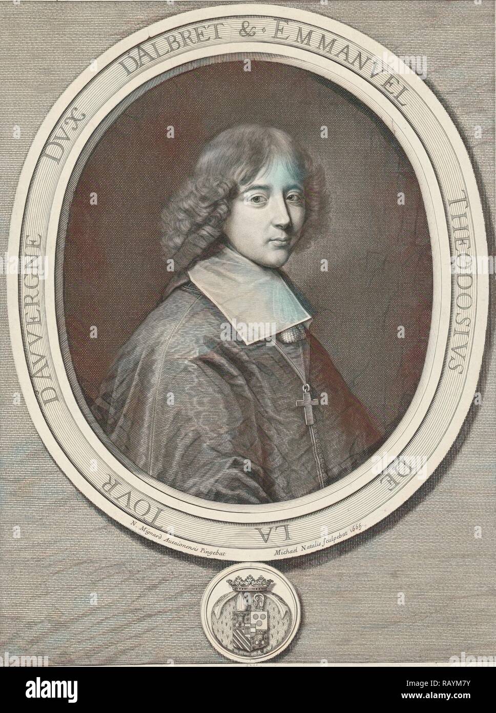 Portrait of Cardinal Emmanuel Theodore de la Tour d'Auvergne, Michel ...