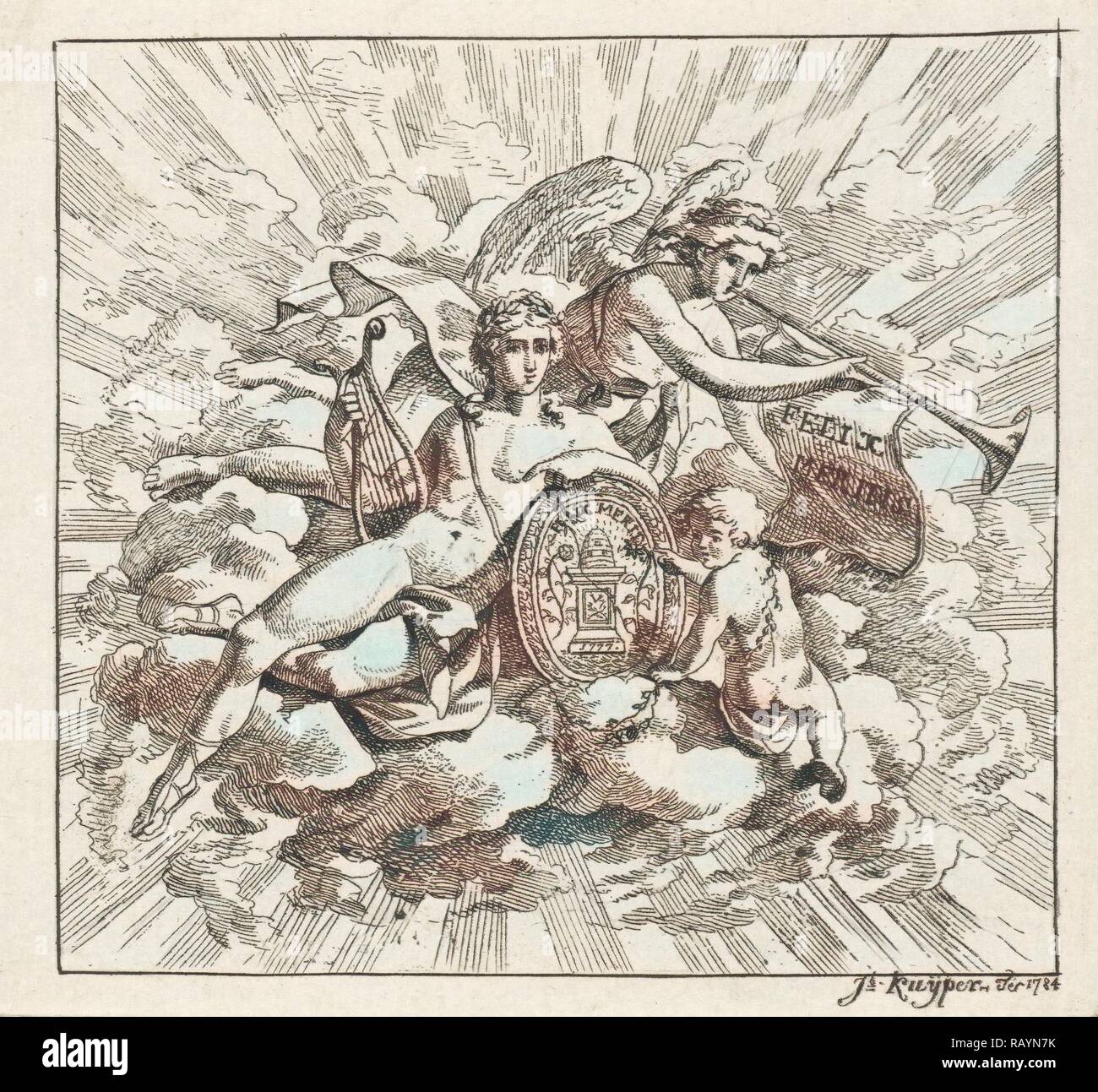 Allegorical composition by Felix Meritis, Jacques Kuyper, 1784 ...