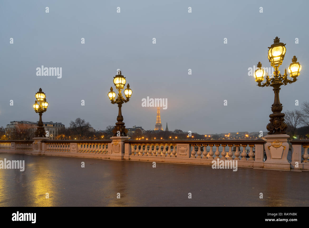 Paris Seine riverside at night Stock Photo - Alamy