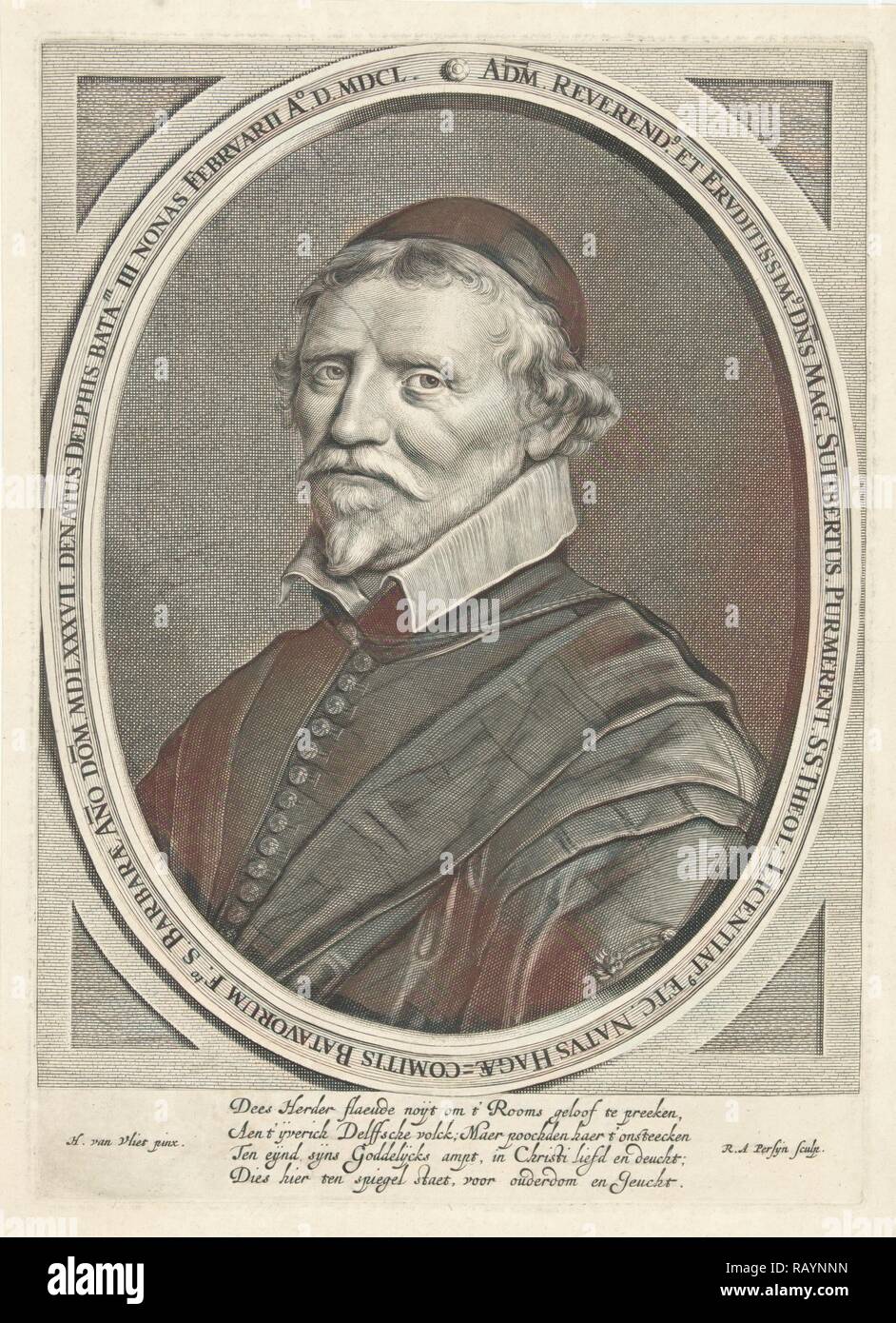 Portrait of Suitbertus Purmerent, Reinier van Persijn, in or after 1650 ...