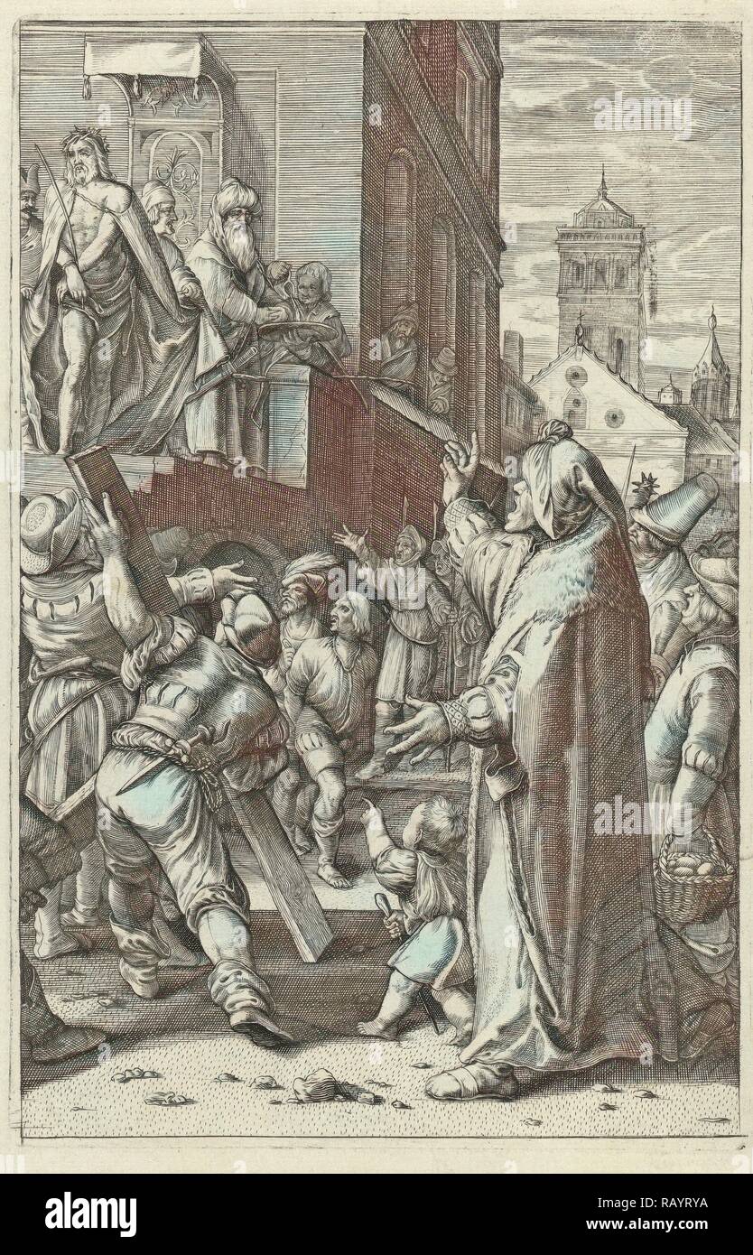 Christ Presented to the People (Ecce Gay), Anonymous, Hendrick Goltzius, 1596 - 1667. Reimagined ...