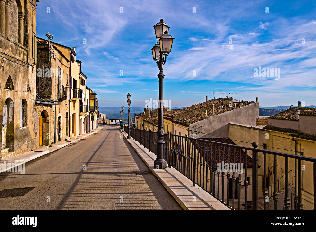 Italy Basilicat Acerenza view Stock Photo - Alamy