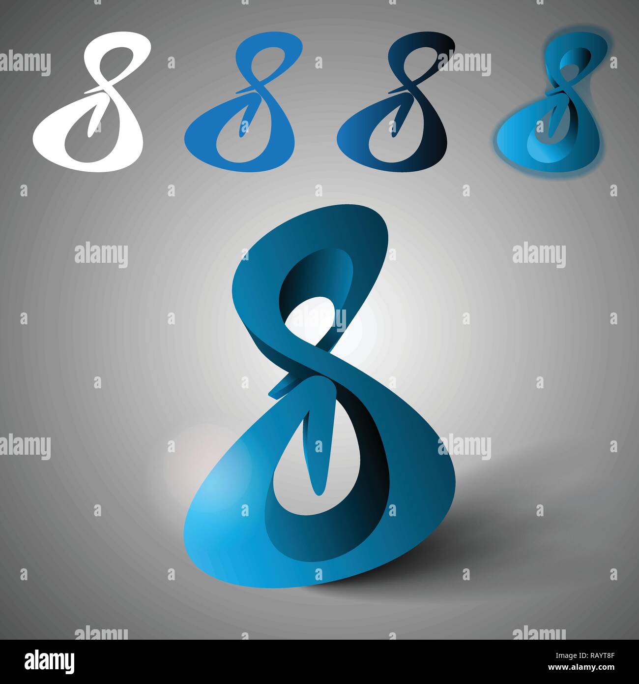 Number Eight Designs Clip-Art - Illustration in Freely Editable Vector ...