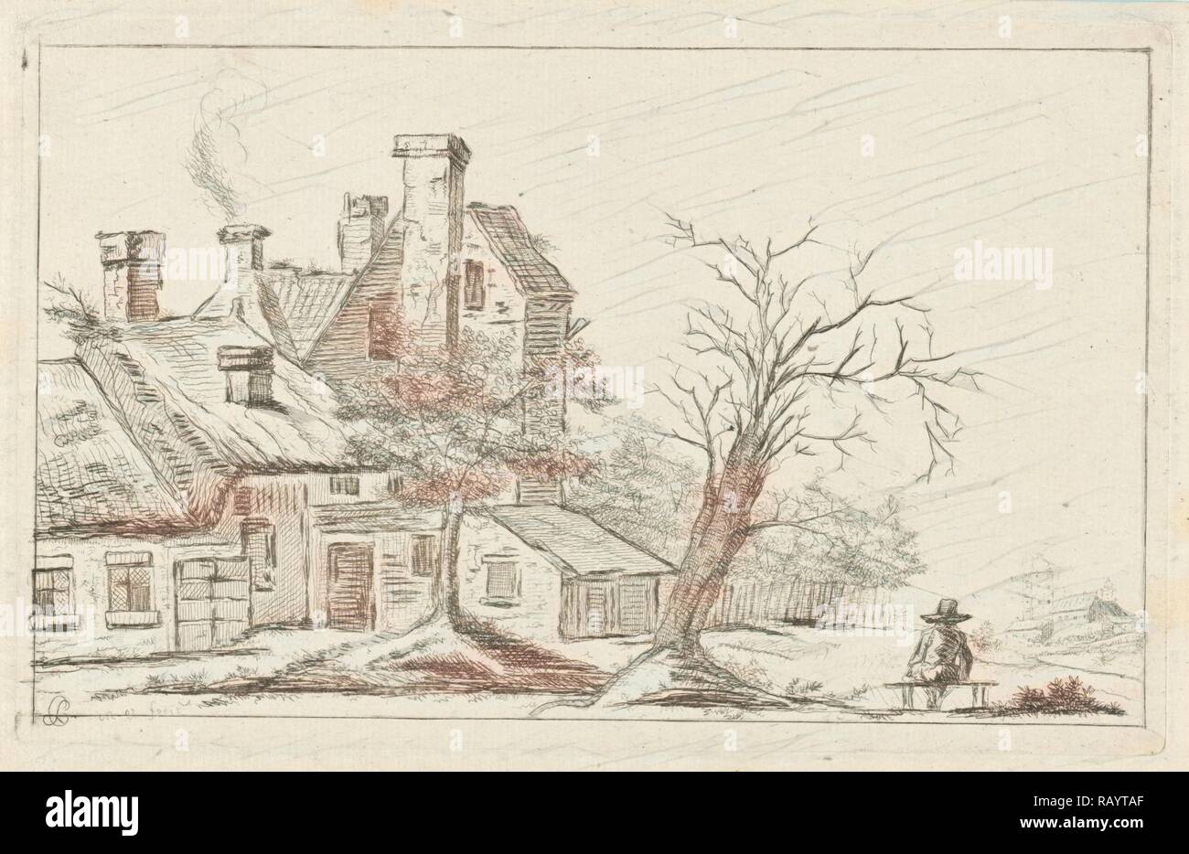 Landscape with houses, Charles Joseph Emmanuel de Ligne, 1774 - 1792 ...