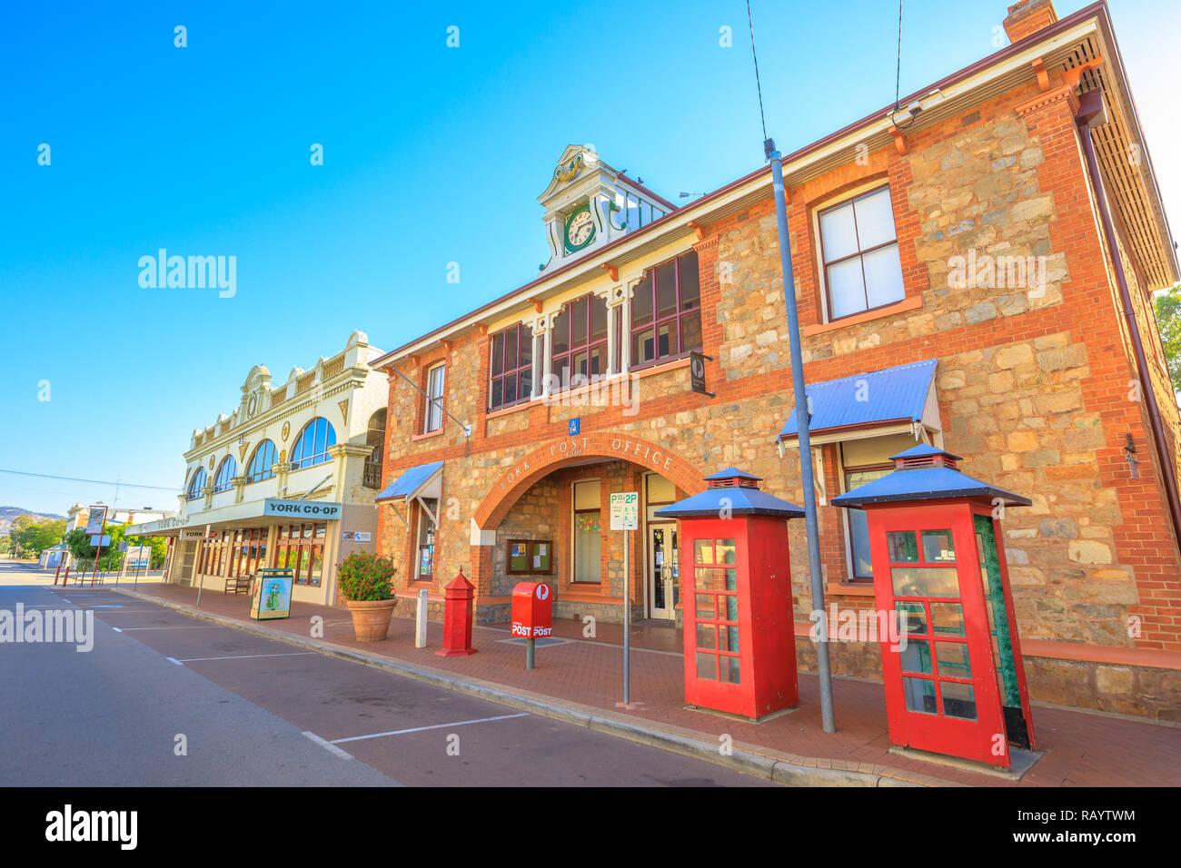 York, Australia - Dec 25, 2017: York Post Office built in 1893 with ...