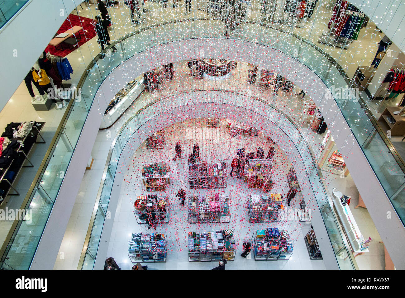 The interior of Peter Jones department store, part of the John Lewis ...