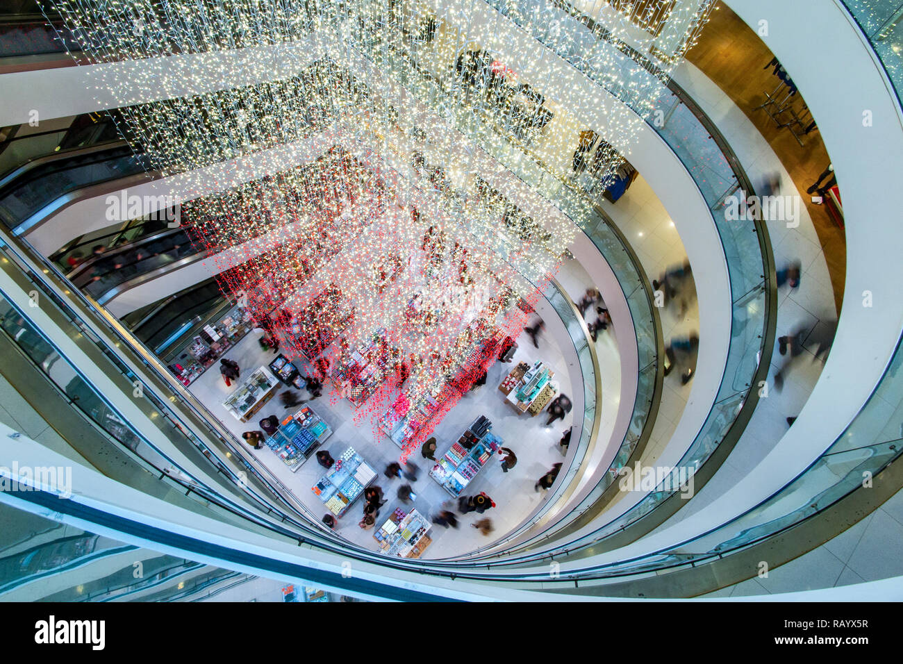 The interior of Peter Jones department store, part of the John Lewis ...