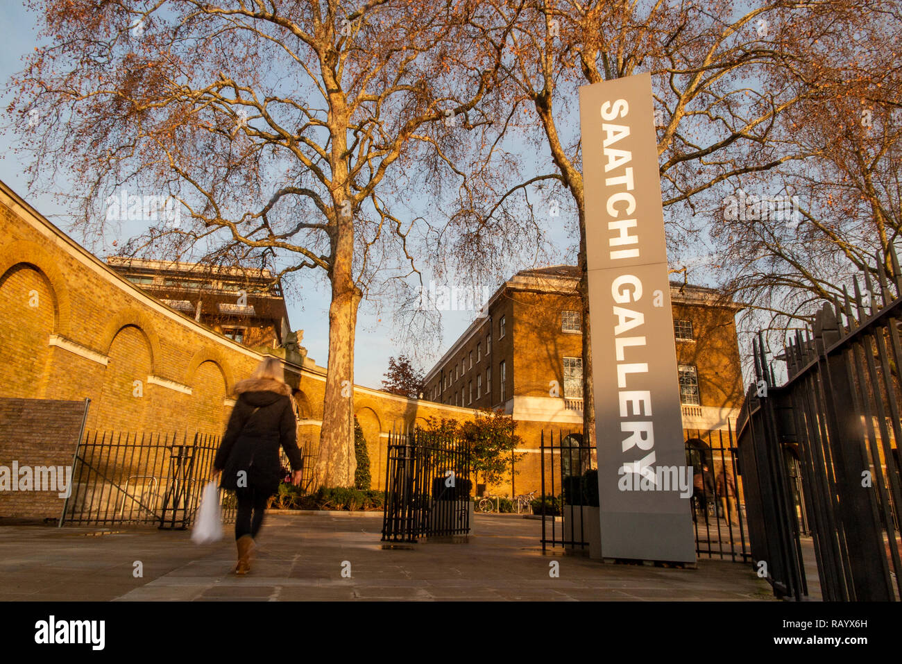 The Saatchi Gallery entrance Stock Photo - Alamy