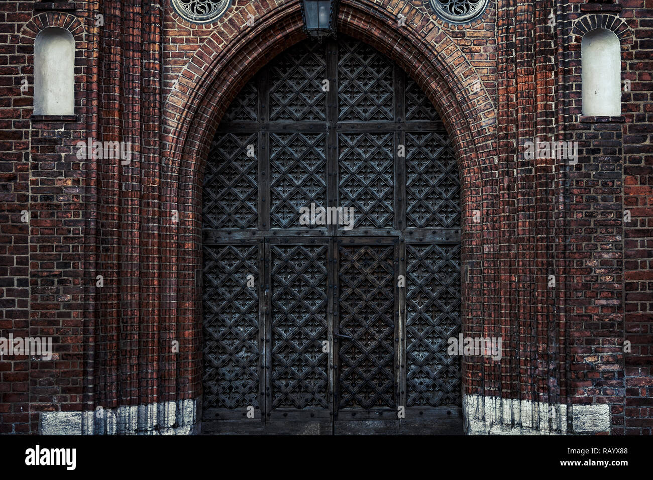 Large wooden gates hi-res stock photography and images - Alamy