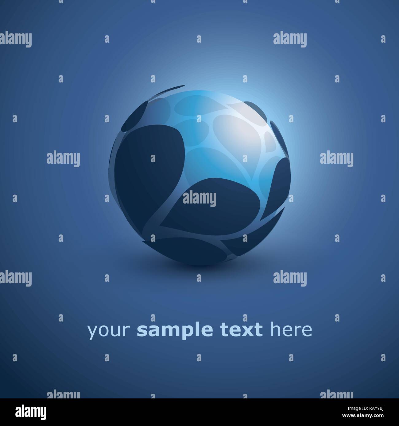 Petal globe design vector blue hi-res stock photography and images - Alamy