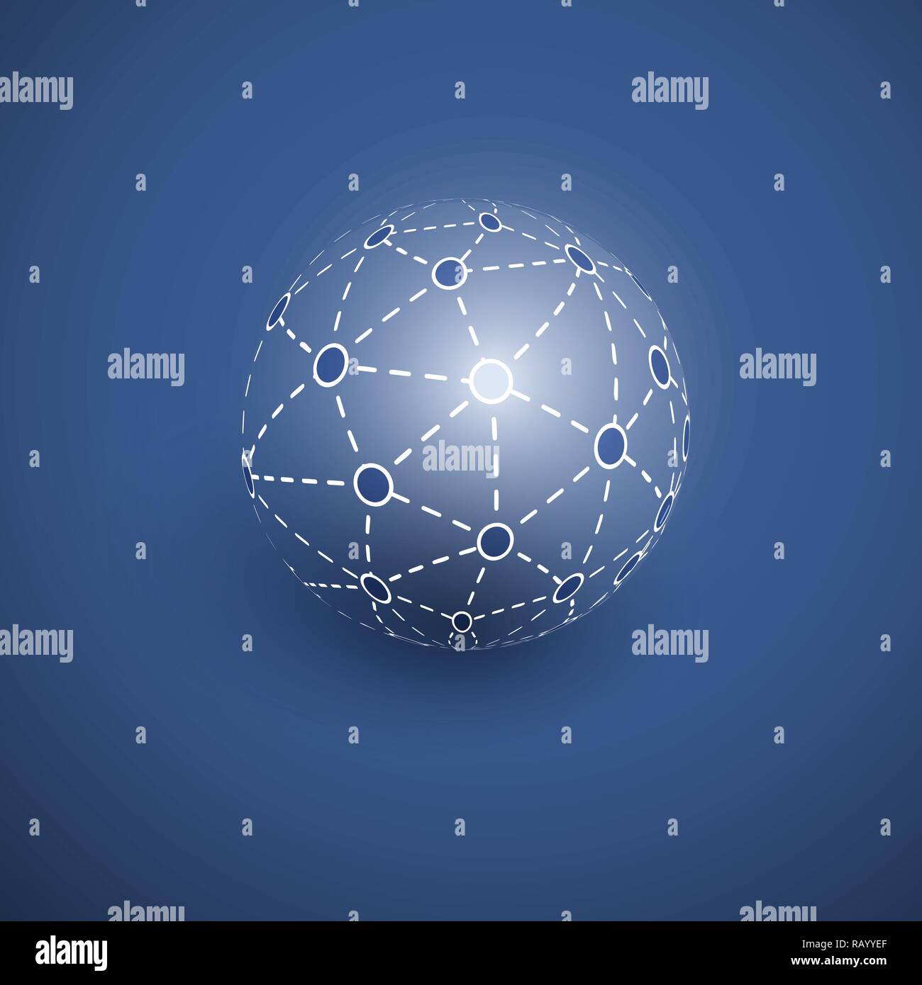 Abstract Modern Transparent Global Worldwide Networks Concept ...