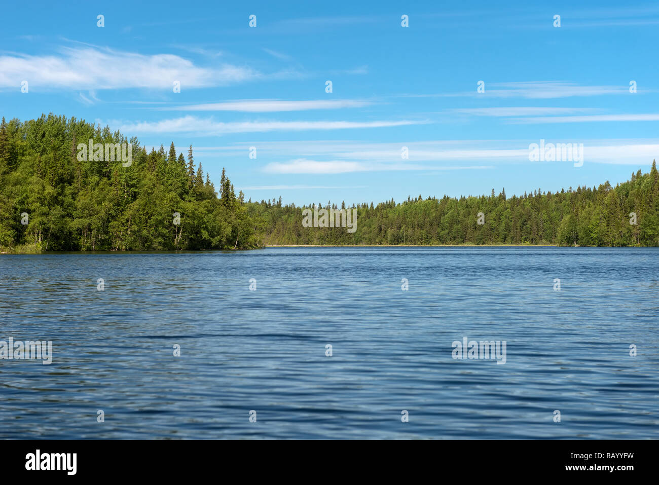 Lake Middle Perth on Solovki Island. Solovetsky archipelago ...