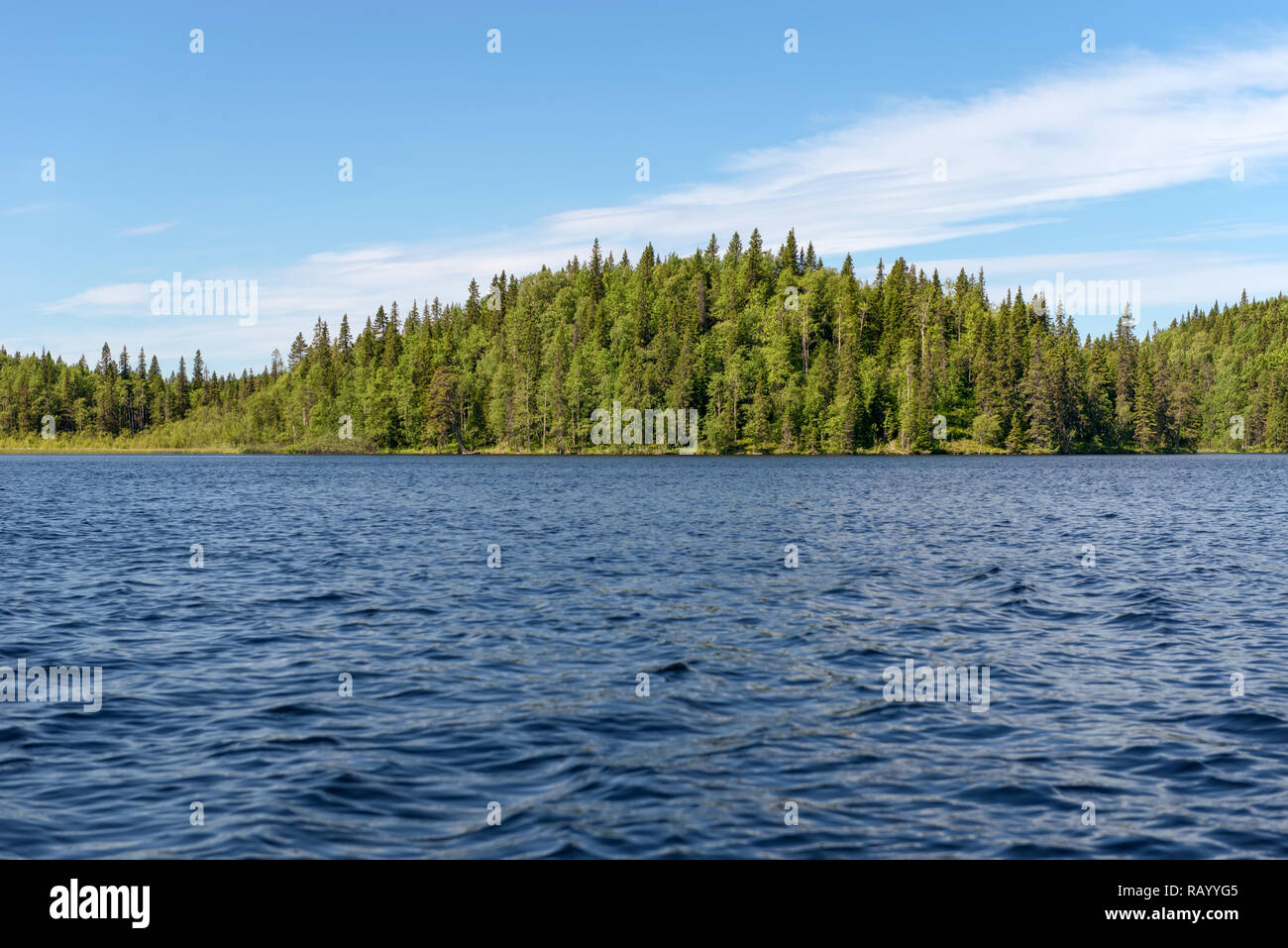 Lake Middle Perth on Solovki Island. Solovetsky archipelago ...