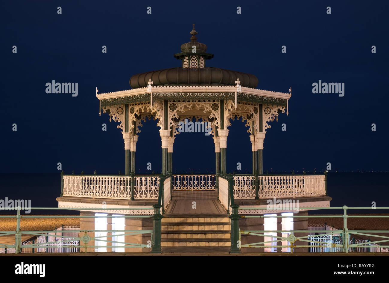 Restored Victorian bandstand on Kings Esplanade, Brighton, East Sussex ...