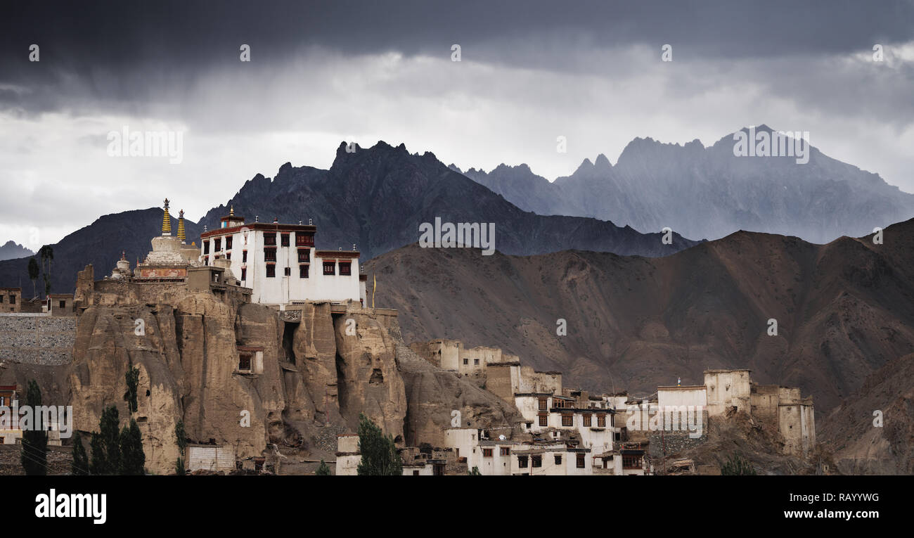 Lamayuru monastery in Ladakh, India. The second most ancient monastery ...