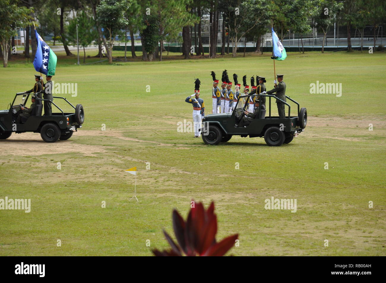 Cadets of the Philippine Military Academy (PMA) performing silent drill ...