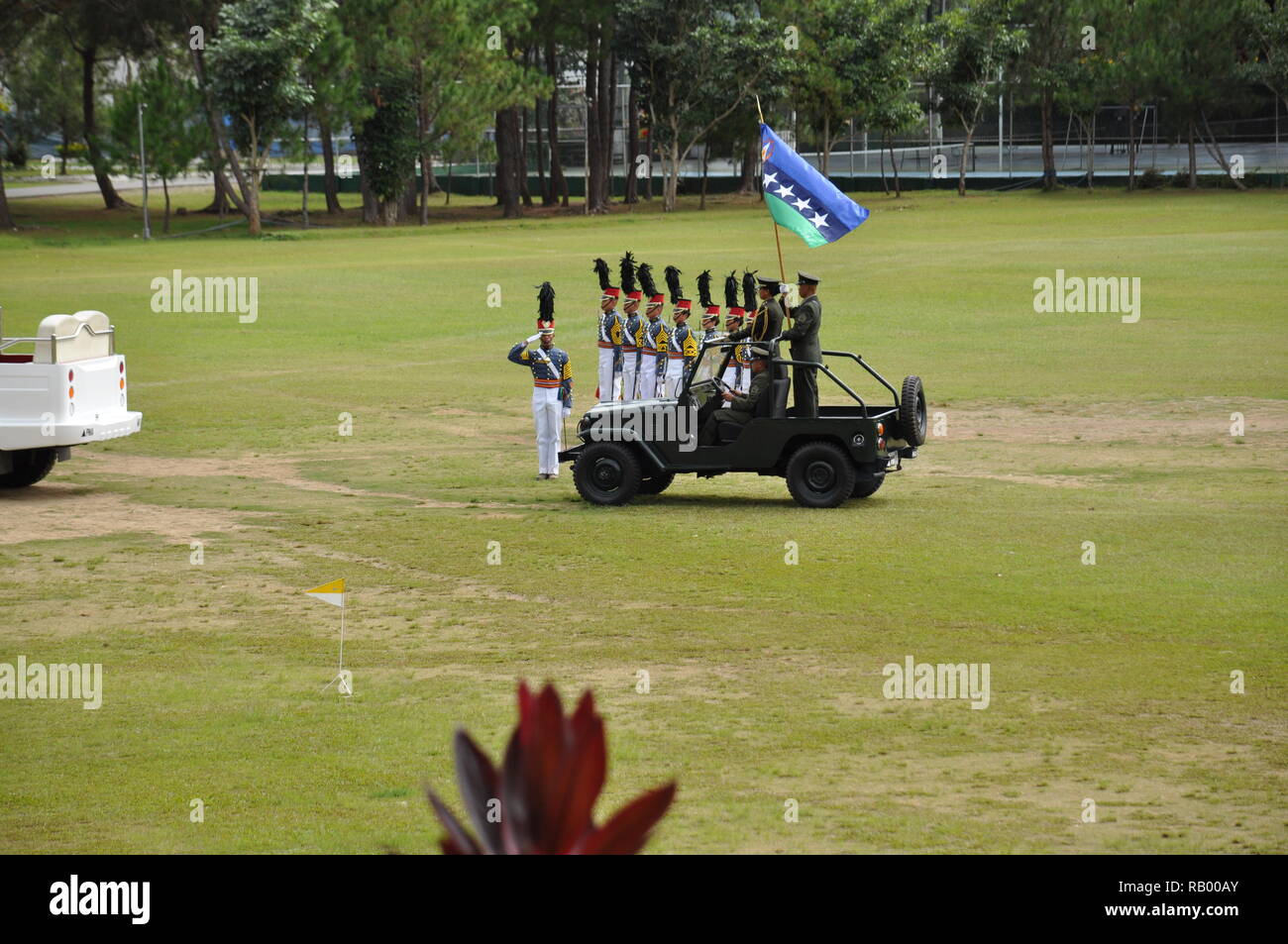 Cadets of the Philippine Military Academy (PMA) performing silent drill ...