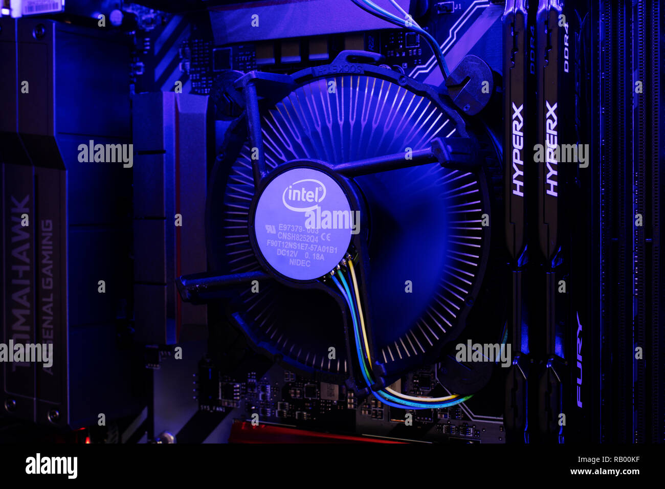 Blue Light Installation High Resolution Stock Photography and Images ...