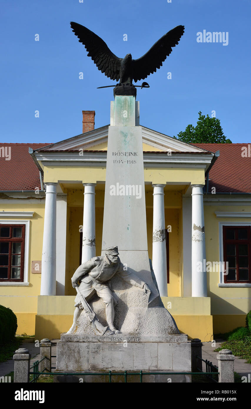 World War I Memorial, Szarvas, Békés County, Hungary, Magyarország ...