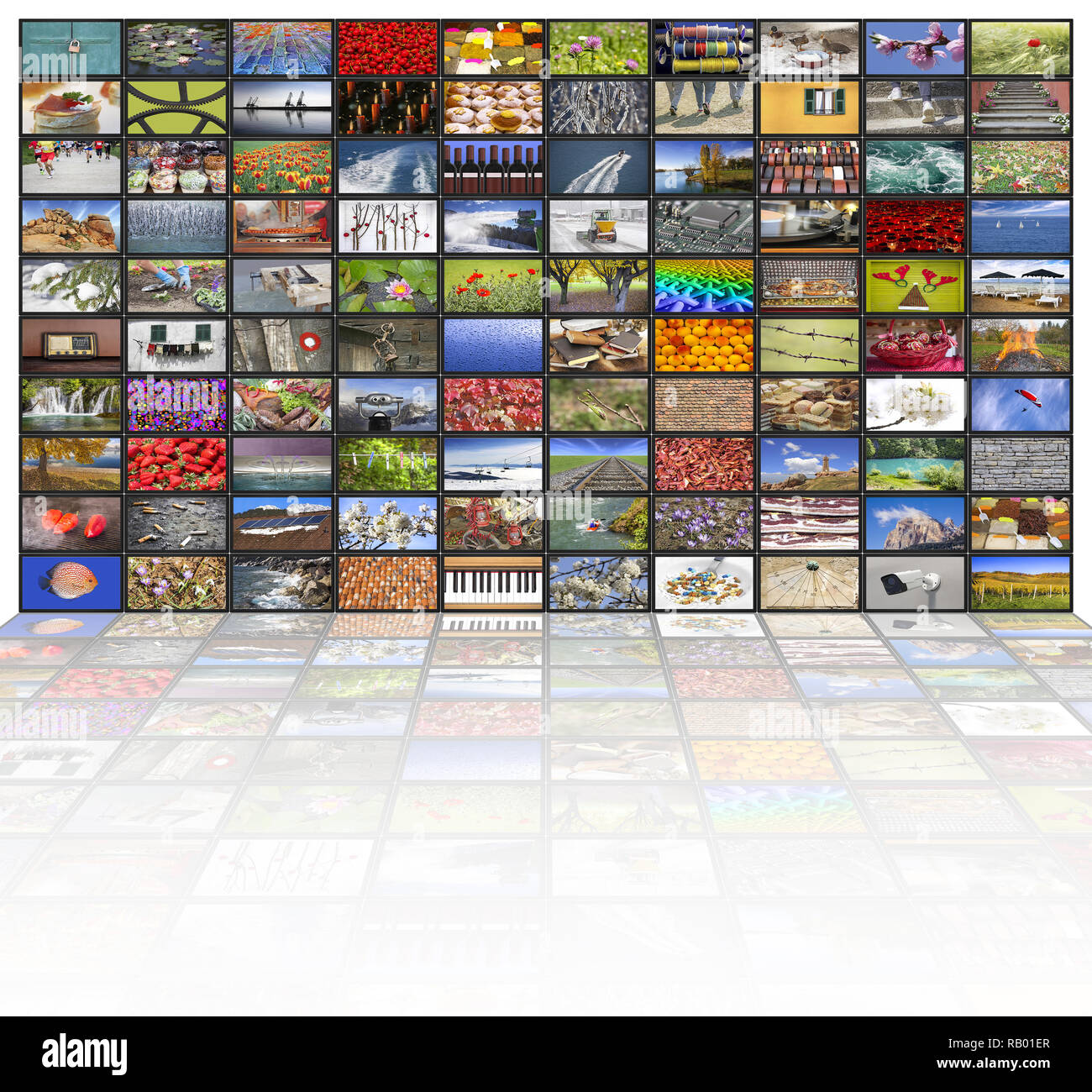 Video advertising display hi-res stock photography and images - Alamy