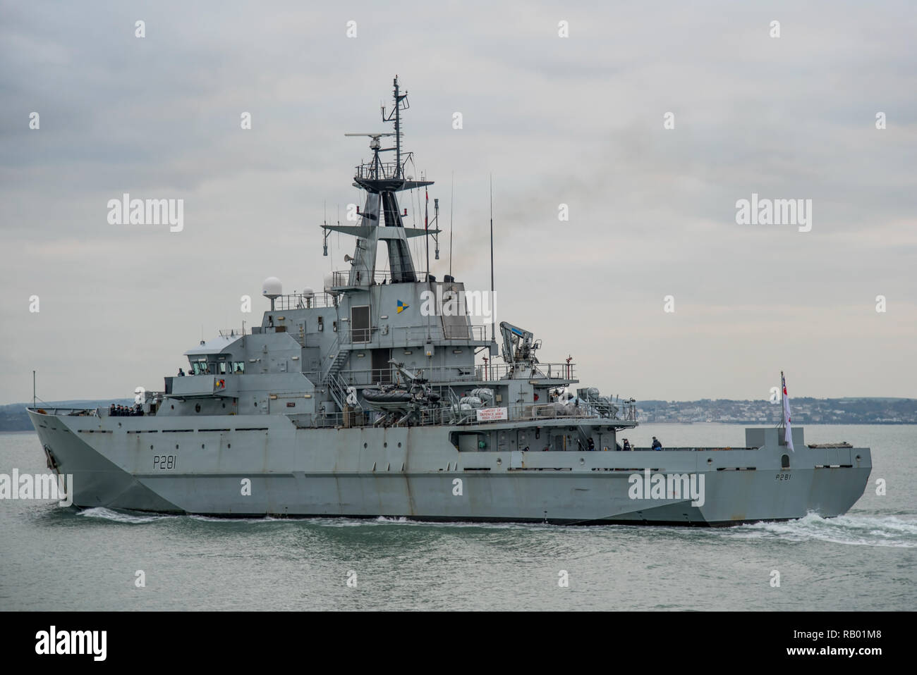 Royal Navy River Class Patrol Vessel High Resolution Stock Photography ...