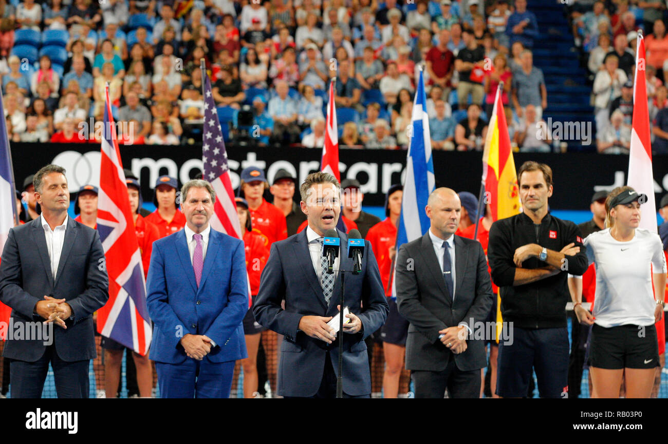 RAC Arena, Perth, Australia. 5th Jan, 2019. Hopman Cup Tennis ...