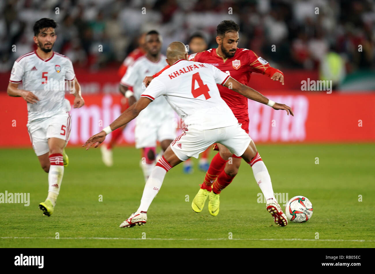 Zayed Sports City Stadium, Abu Dhabi. January 5, 2019 : Ali Madan of ...