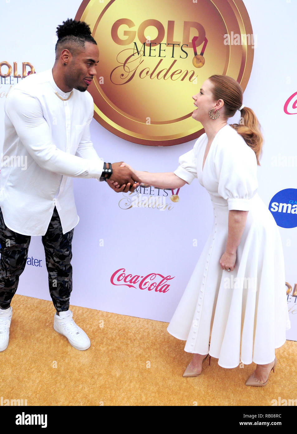California, USA. 5th Jan 2019. Athlete Rashad Jennings and actress Amy ...