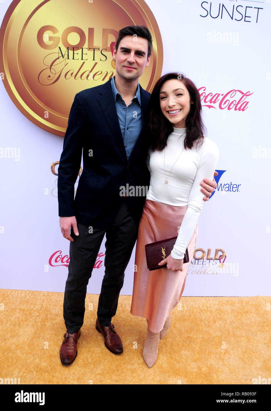 California, USA. 5th Jan 2019. Figure Skater Fedor Andreev and fiance ...
