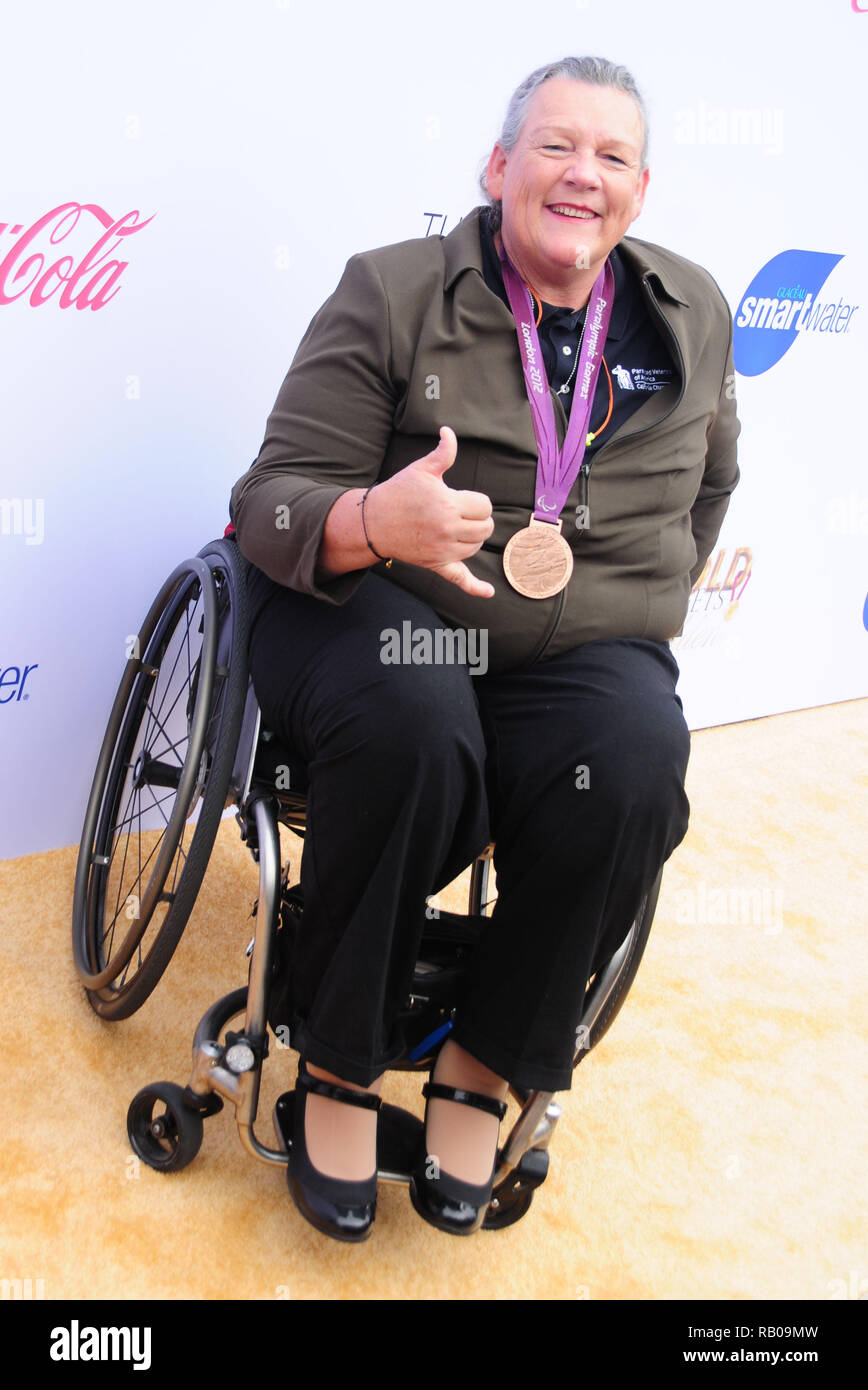 California, USA. 5th Jan 2019. Sportswoman Angela Madsen attends the ...