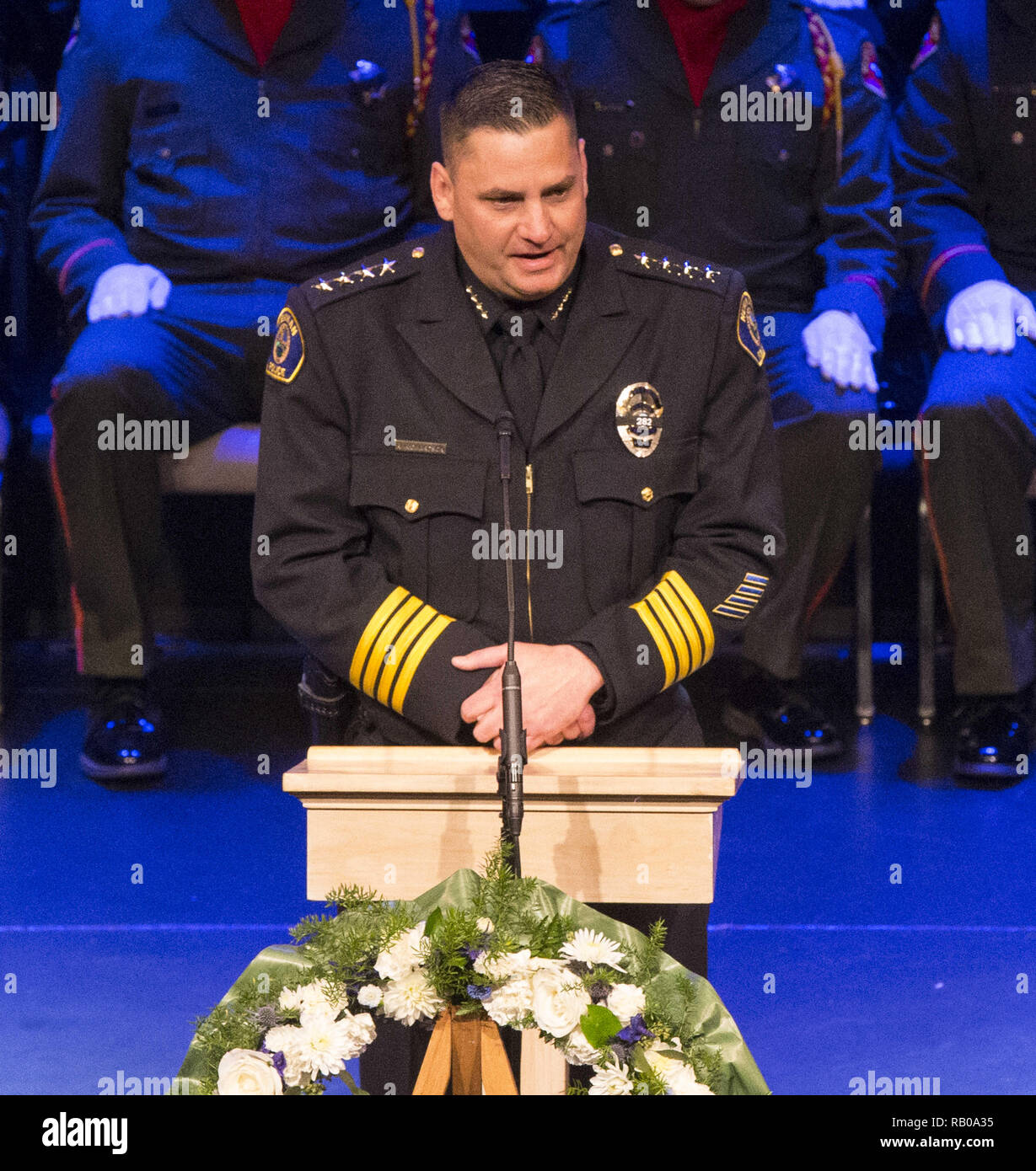 Modesto, California, U.S.A. 5th Jan, 2019. Newman Police Chief Randy ...